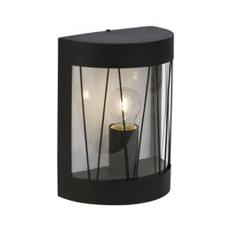 Brilliant Lampe Reed Außenwandleuchte schwarz matt 1x A60, E27, 40W, geeignet für Normallampen (nicht enthalten) IP-Schutzart: 44 - spritzwassergeschützt