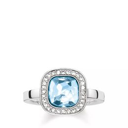 Thomas Sabo Ring - Solitaire Ring Cosmo - in dunkelblau - Ring für Damen