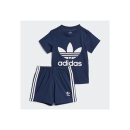adidas originals T-Shirt & Shorts TREFOIL SHORTS UND SET (Set), blau