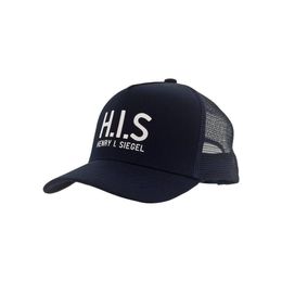 H.I.S Baseball Cap Mesh-Cap mit H.I.S.-Print, blau
