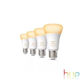 Philips Hue White Ambiance LED E27, 6 Watt Viererpack, 8719514328280,