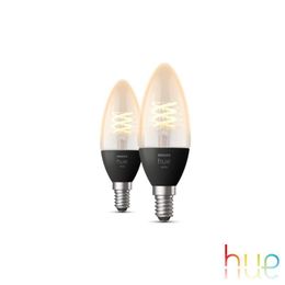 Philips Hue White LED Kerze, E14 Doppelpack, 8719514302211,