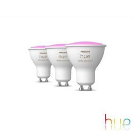 Philips Hue White & Color LED GU10, 4,3 Watt Dreierpack, 8719514342767,