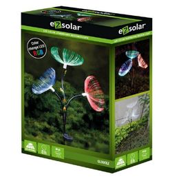 EZ SOLAR Gartenstecker Garten Dekoration Löwenzahn Gartenleuchte Solar LED (Farbwechsel von Rot