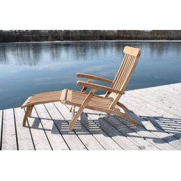 LEX Gartenliege Deckchair Titanic Liegestuhl in premium Teak