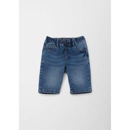 s.Oliver 7/8-Jeans Capri-Jeans Brad / Slim Fit / Mid Rise / Slim Leg angedeuteter Tunnelzug