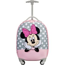 Samsonite Kinderkoffer Disney Ultimate 2.0, 46 cm, Minnie Glitter, 4 Rollen, Kinder Reisegepäck Handgepäck-Koffer, rosa