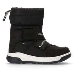 Calvin Klein Jeans Winterstiefel Snowboots aus wasserabweisendem Obermaterial, schwarz
