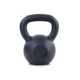 RAMROXX Kettlebell 20 kg Premium Gusseisen Kettlebell Kugelhantel Schwunghantel Schwarz