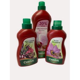 Chrysal Gartendünger Chrysal Orchideen-Mediterrane -Blühpflanzendünger 3tlg