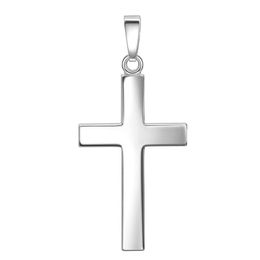 JEVELION Kreuzanhänger Kreuz Anhänger 925 Sterlingsilber (Silberkreuz