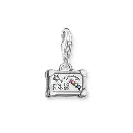 Thomas Sabo Kettenanhänger Charm- Bunter Vintage Koffer