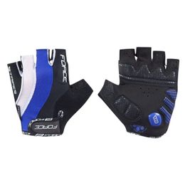 Force Fahrradhandschuhe Handschuhe Force STRIPES blau-weiß-schwarz