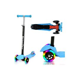 Lospitch Scooter Kinderroller Tretroller LED-Räder bis 50 kg Höhenverstellbar