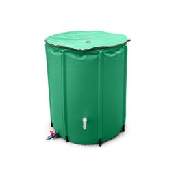 RAMROXX Regentonne Regenwassertonne Wassertank faltbar mit Ablasshahn 98x100cm 750L