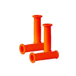 BigDean Schubkarre 4x Schubkarrengriffe 30mm Rundrohre ORANGE Ersatzgriffe Karrengriff