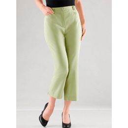 COSMA Shorts 7/8-Hose, grün|weiß