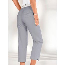 COSMA Shorts 7/8-Hose, grau|weiß