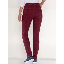 Sieh an! Bequeme Jeans, rot