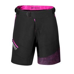 Force Fahrradhose Force Shorts STORM pink-schwarz