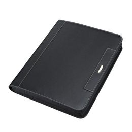 Alassio® Organisationsmappe DIN A4, Lombardo, Schutzrahmen an alle gängigen Tablet-Modelle anpassbar, schwarz