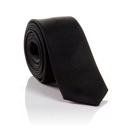 MONTI Krawatte LORENZO Hochwertig verarbeitete Seidenkrawatte mit hohem Tragekomfort, schwarz
