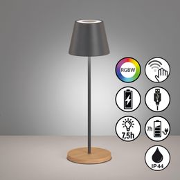 FHL easy Cosenza Tischleuchte LED Grau, Naturfarben, 1-flammig, Farbwechsler