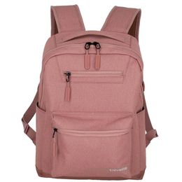 Travelite Laptoprucksack Kick Off M, 40 cm, rosé, Arbeitsrucksack Schulrucksack Freizeitrucksack mit 13-Zoll Laptopfach, rosa