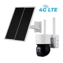 LUVISION 4G / LTE DUO PTZ Solar &Uuml;berwachungskamera Kamera f&uuml;r SIM Karte 12x opt. Zoom Sirene