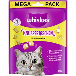 whiskas Knuspertaschen Mega Pack 180g Huhn & Käse