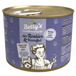 Betty's Landhausküche mit Rentier & Kartoffel 6 x 200g für Hund