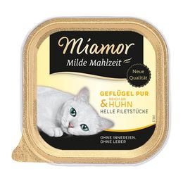 Miamor Milde Mahlzeit Geflügel pur & Huhn 64x100 g
