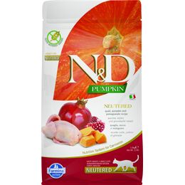 N&D Farmina FARMINA N&D Cat PUMPKIN Adult Sterilized Wachtel, Kürbis und Granatapfel 1,5kg