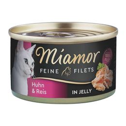 Miamor Feine Filets in Jelly Huhn & Reis 24x100 g