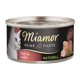 Miamor Feine Filets Naturelle Thunfisch & Lachs 48x80 g