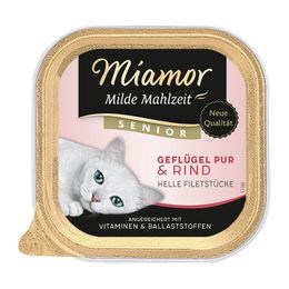 Miamor Milde Mahlzeit Senior Geflügel & Rind 16x100 g