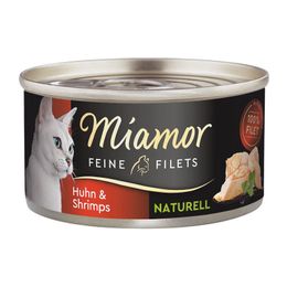 Miamor Feine Filets Naturelle Huhn & Shrimps 48x80 g