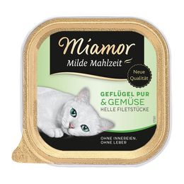 Miamor Milde Mahlzeit Geflügel pur & Gemüse 32x100 g