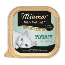 Miamor Milde Mahlzeit Senior Geflügel & Rehwild 16x100 g