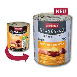 animonda GranCarno Adult Sensitiv Pute & Kartoffel 6x800 g