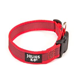 Julius K9 JULIUS-K9 Halsband 20mm x 27-42cm rot/ grau