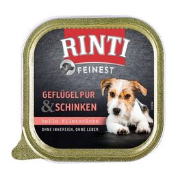 Rinti Feinest Adult Geflügel pur & Schinken 22x150 g