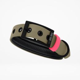 THE DOG IDEA Biothane Halsband Beige pink XXL