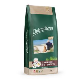 CHRISTOPHERUS Hundefutter Getreidefrei Ente + Kartoffel Senior 2x12kg