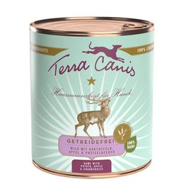 Terra Canis Getreidefrei Adult 6x800g Wild mit Kartoffeln, Apfel & Preiselbeeren