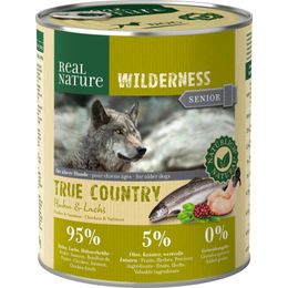 REAL NATURE WILDERNESS Senior True Country Huhn & Lachs 24x800 g