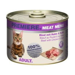 Premiere Meat Menu Adult Kalb & Huhn 24x200 g
