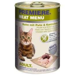 Premiere Meat Menu Adult Huhn mit Pute & Kaninchen 12x400 g