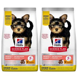 Hill's Hill's Science Plan Perfect Digestion Puppy Small & Mini mit Huhn und Reis 2x6 kg