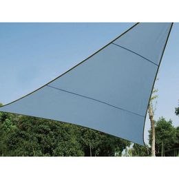 Perel Sonnensegel Dreieck Blaugrau 5m - Sonnenschutzsegel für Balkon / Terrassensegel